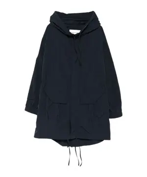 Dries Van Noten Long Sleeve Hooded Jacket With Drawstring And Pockets - No