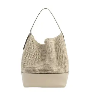 TOTEME Woven Tote Bag - Fawn