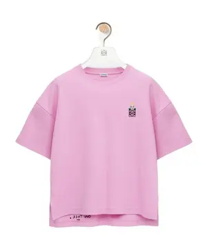 Loewe Regular Fit T-shirt With Futuristic Cat Embroidery