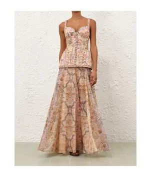 Zimmermann Rebellion Corded Maxi Dress - Spliced Floral