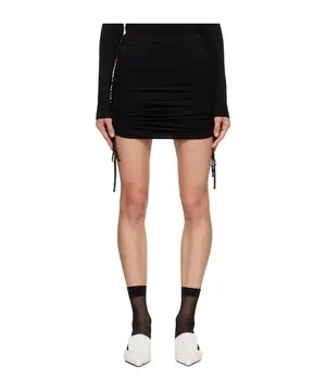 Pushbutton Pleated Skirts
