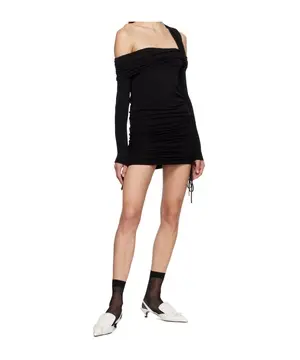 PUSHBUTTON Draped Pleated Mini Skirt