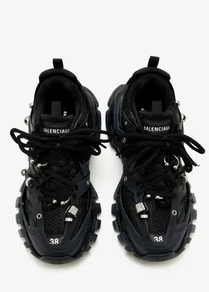 Balenciaga Lace-up Track Sneakers - Black