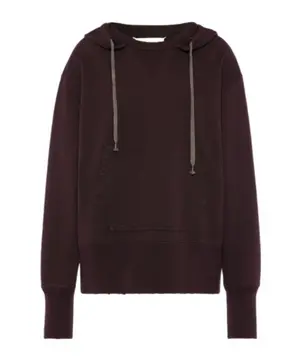 MAISON MARGIELA Drawstring Hoodie - Bordeaux