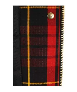 Alexander McQueen Tartan Ripstop Jacket With Corduroy Collar