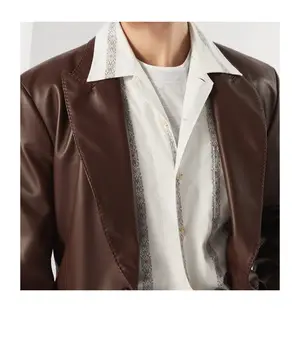 Brunello Cucinelli Leather Blazer