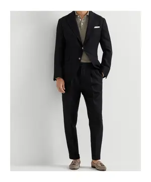 Brunello Cucinelli Peak-lapel Blazer - Black
