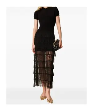 TWINSET Maxi Dress With Lace Detailing