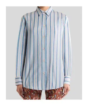 Etro Geometric Stripe Button-up Shirt