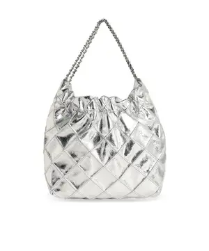 Tory Burch Fleming Mini Crossbody Bag - Silver