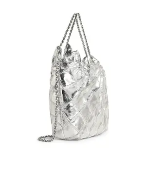Tory Burch Fleming Mini Crossbody Bag - Silver