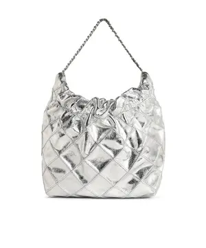 Tory Burch Fleming Mini Crossbody Bag - Silver