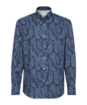 Brunello Cucinelli Paisley-print Cotton Shirt
