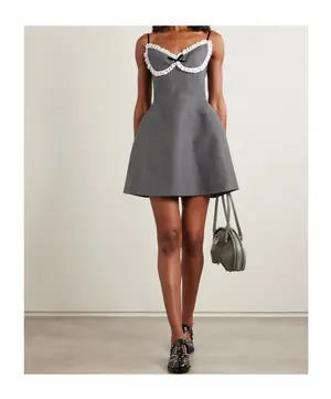 SHUSHU/TONG Lace Detail Dress