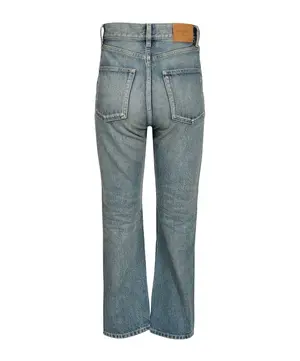 Saint Laurent 90's High-rise Cropped Slim Jeans - Medium Blue