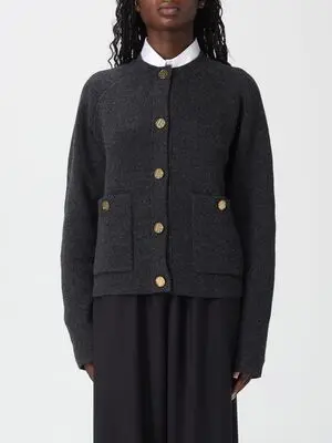TOTEME Hammered Button Cardigan With Patch Pockets - Black