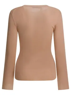 Prada Ribbed Long Sleeve Crewneck Jumper - No