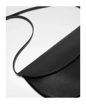 JIL SANDER Curve Strap Wallet - Black
