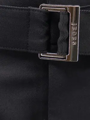Sacai Wide-leg Cropped Trousers