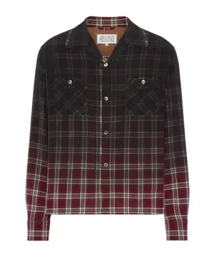 MAISON MARGIELA Ombre Plaid Buttoned Shirt