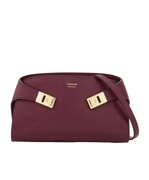 FERRAGAMO Hug Mini Crossbody Bag - Plum