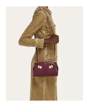 FERRAGAMO Hug Mini Crossbody Bag - Plum