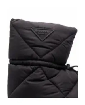 Prada Quilted Logo-patch Snow Boots