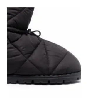 Prada Quilted Logo-patch Snow Boots