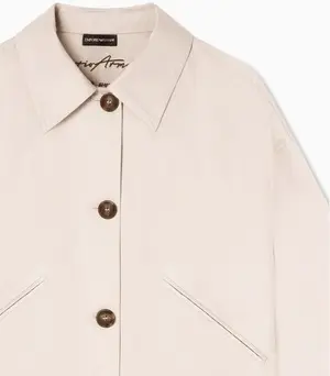 Emporio Armani Cropped Cotton Jacket