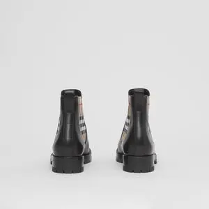 Burberry Checked Chelsea Boots