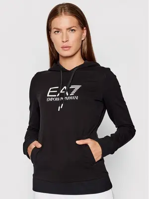 EA7 Logo-print Hoodie