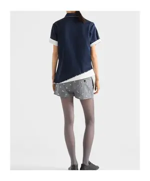 Prada Short-sleeved Polo Shirt - Navy