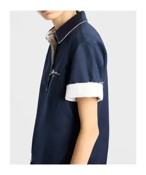 Prada Short-sleeved Polo Shirt - Navy