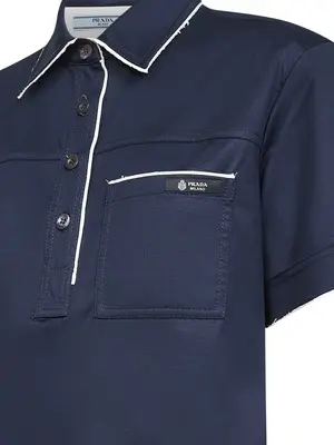 Prada Short-sleeved Polo Shirt - Navy