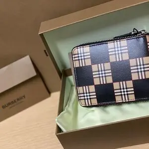Burberry Check Print Wallet