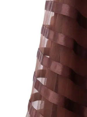 P.a.r.o.s.h Striped Midi Skirt