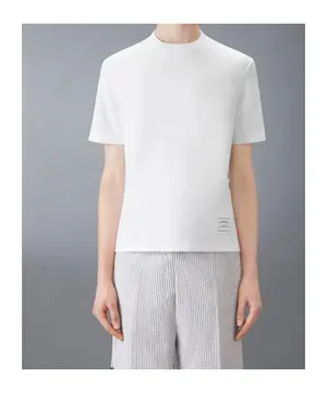 Thom Browne 4-bar Stripe Detail T-shirt - White