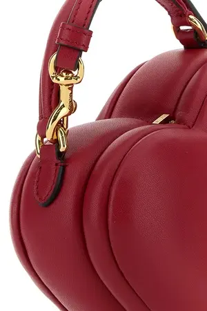 Moschino Heart Top Handle Mini Bag - Red