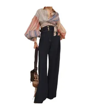 Zimmermann Rebellion High-waisted Pleated Jeans