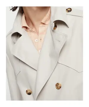 Brunello Cucinelli Water-resistant Trench Coat - Cold Beige