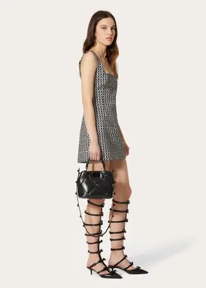 Valentino Garavani Square Neck Sleeveless Mini Dress