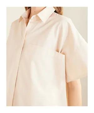 Co Cotton-poplin Shirt With Oversized Chest Pocket - White