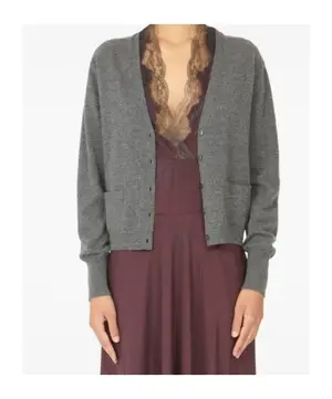 MAISON MARGIELA Long-sleeved V-neck Cardigan With Pockets - Black