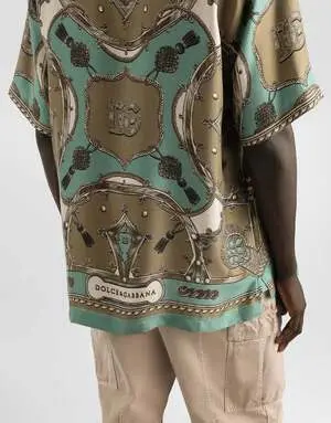 Dolce & Gabbana Dolce Gabbana Foulard Print Short-sleeve Shirt