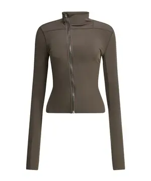 Rick Owens Long Sleeve Zip Up Jacket - Brown
