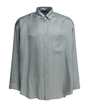 Balenciaga Monogrammed Long Sleeve Shirt - Grey