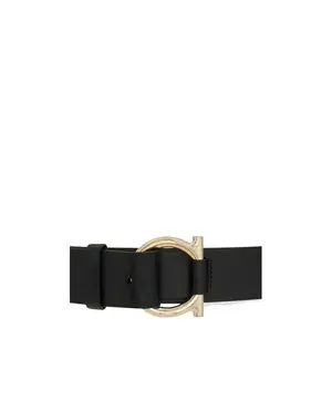 FERRAGAMO Gancini Buckle Leather Belt