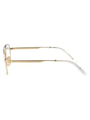 Dior Full-rim Gold Tone Eyeglasses - Nude