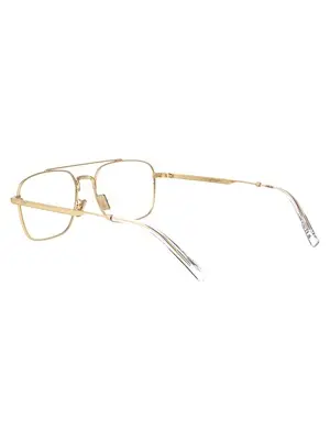 Dior Full-rim Gold Tone Eyeglasses - Nude