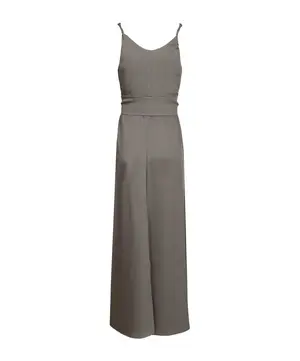 Emporio Armani Belted Maxi Dress - Gray
